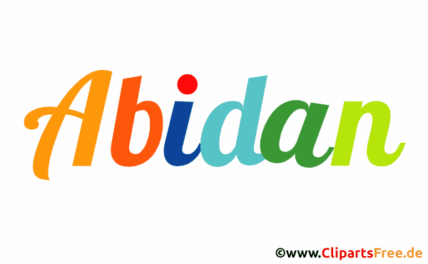 Abidan nombre de pila para niños como imagen gif animada