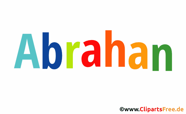 Abrahan primer nombre para niños como imagen gif animada