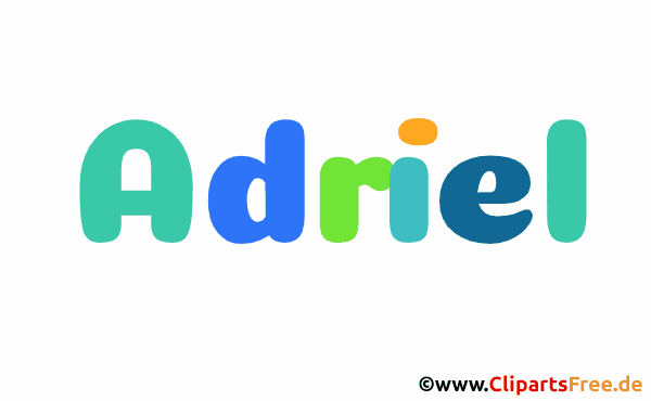 Adriel nombre de pila para niños - nombres de bebé como imágenes animadas