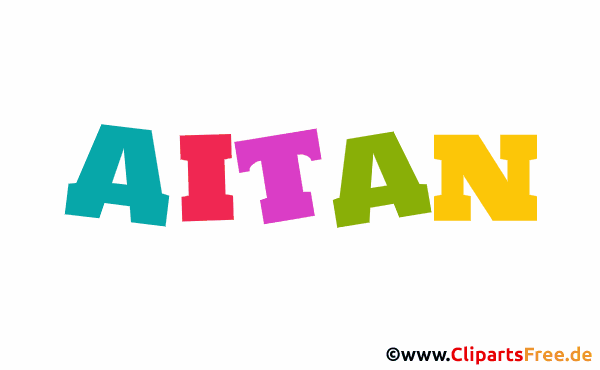 Nombre de Aitan para niños como imagen gif animada