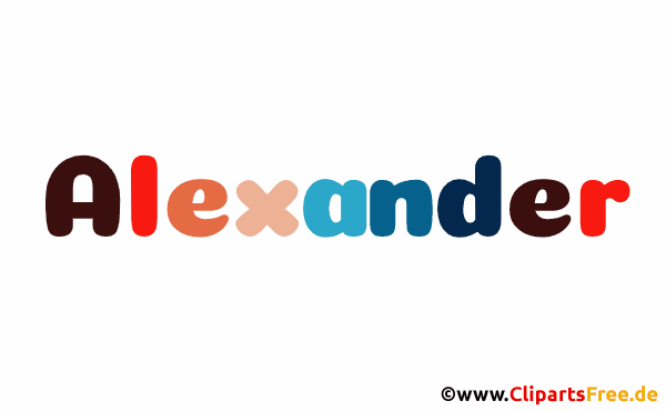 Alexander nombre niño gif animación