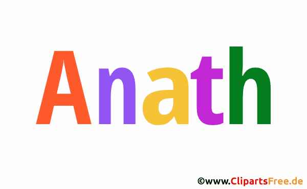 Foto de Anath com nome - fotos com nomes de bebês