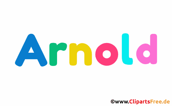 Imagem de Arnold com nome - imagens gif de nomes de crianças