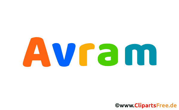 Avram Name für Jungen - Animierte Bilder mit Vornamen