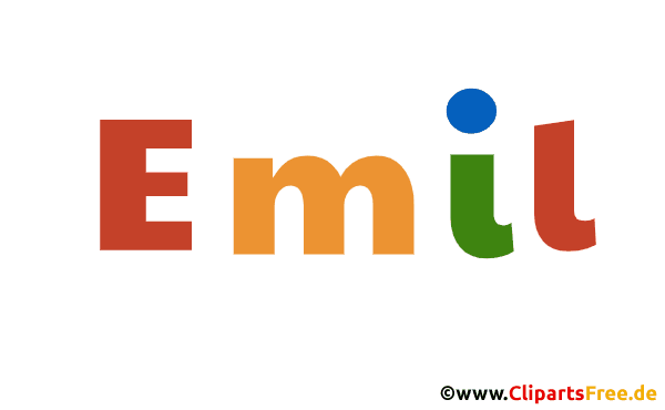 Emil fornavn for gutter - populær animert gif for baby fornavn