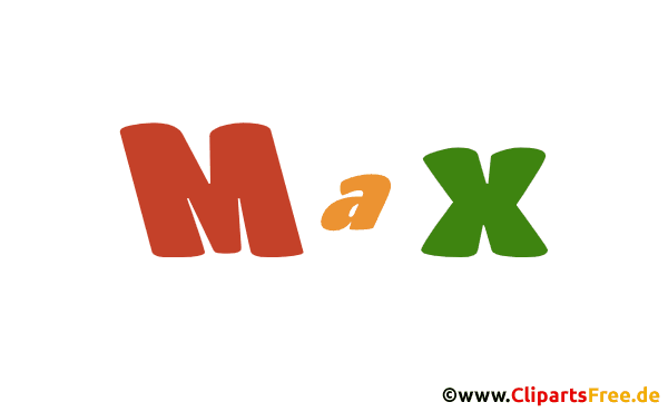 Primeiro nome de Max para meninos - gif do primeiro nome de homem animado