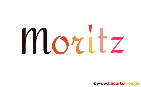 Moritz, primeiro nome popular para meninos na Alemanha - animação GIF