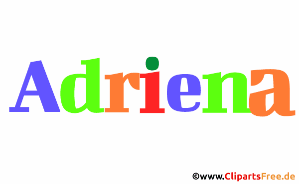 Adriena: primeiro nome de menina bonita para bebê como uma foto