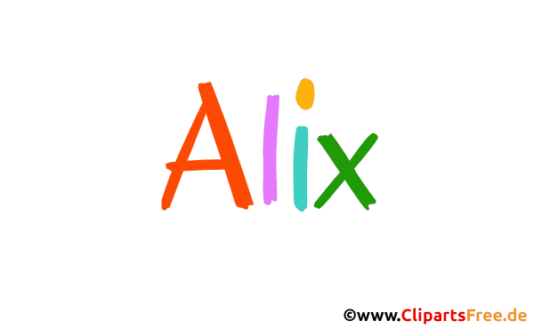 Alix Vorname für Mädchen als Bild
