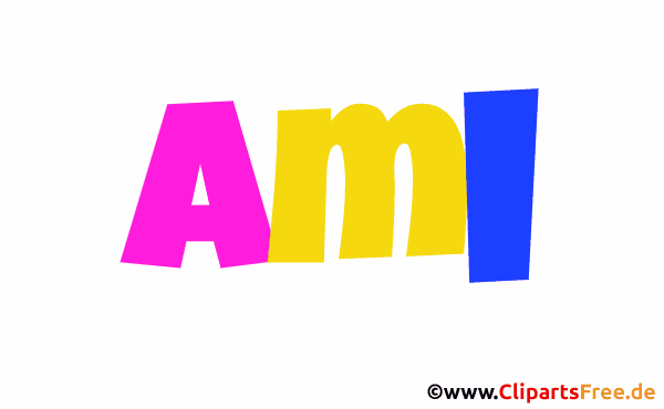 Ami Name für Mädchen Gif-Animation mit Deko-Buchstaben