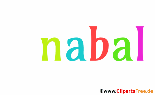 Nombre Anabal para niñas - Nombres animados con letras coloridas