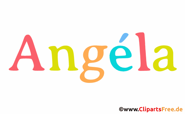 Nombre de las niñas Angéla - Ilustraciones con nombres formados por ...