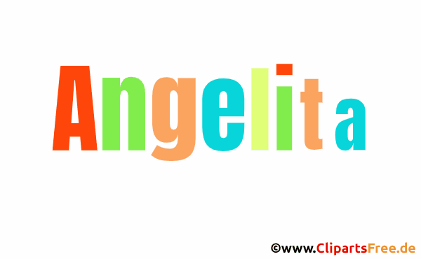 Angelita First Name for Baby - Kvindelige fornavne som animerede bogstaver