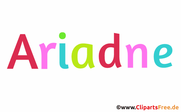Ariadne niñas nombre gif animación