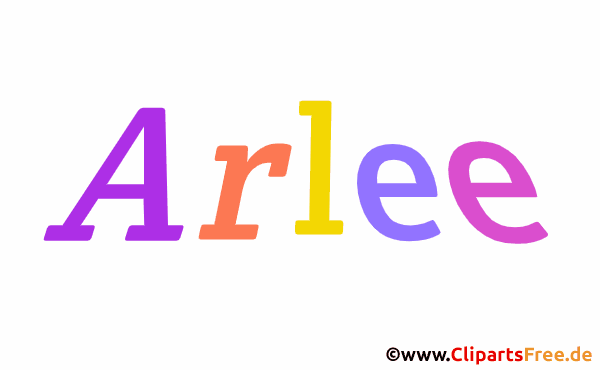 Arlee Mädchenvorname Gif Animation
