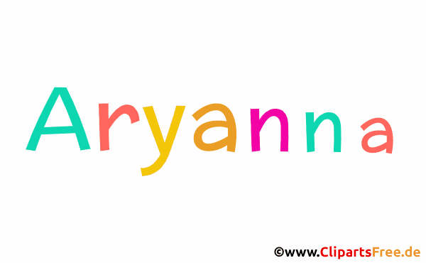 Primeiro nome de Aryanna para meninas - imagens de nomes para bebês
