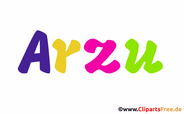 Arzu First Name For Girls - Mga Larawan ng Animated na Pangalan