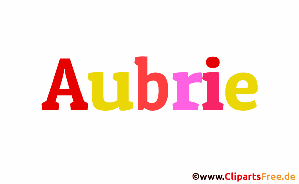 Aubrie nombre para niñas - imágenes animadas de nombres gif