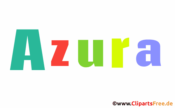 Imagen animada del nombre de Azura - hermosos nombres de niña