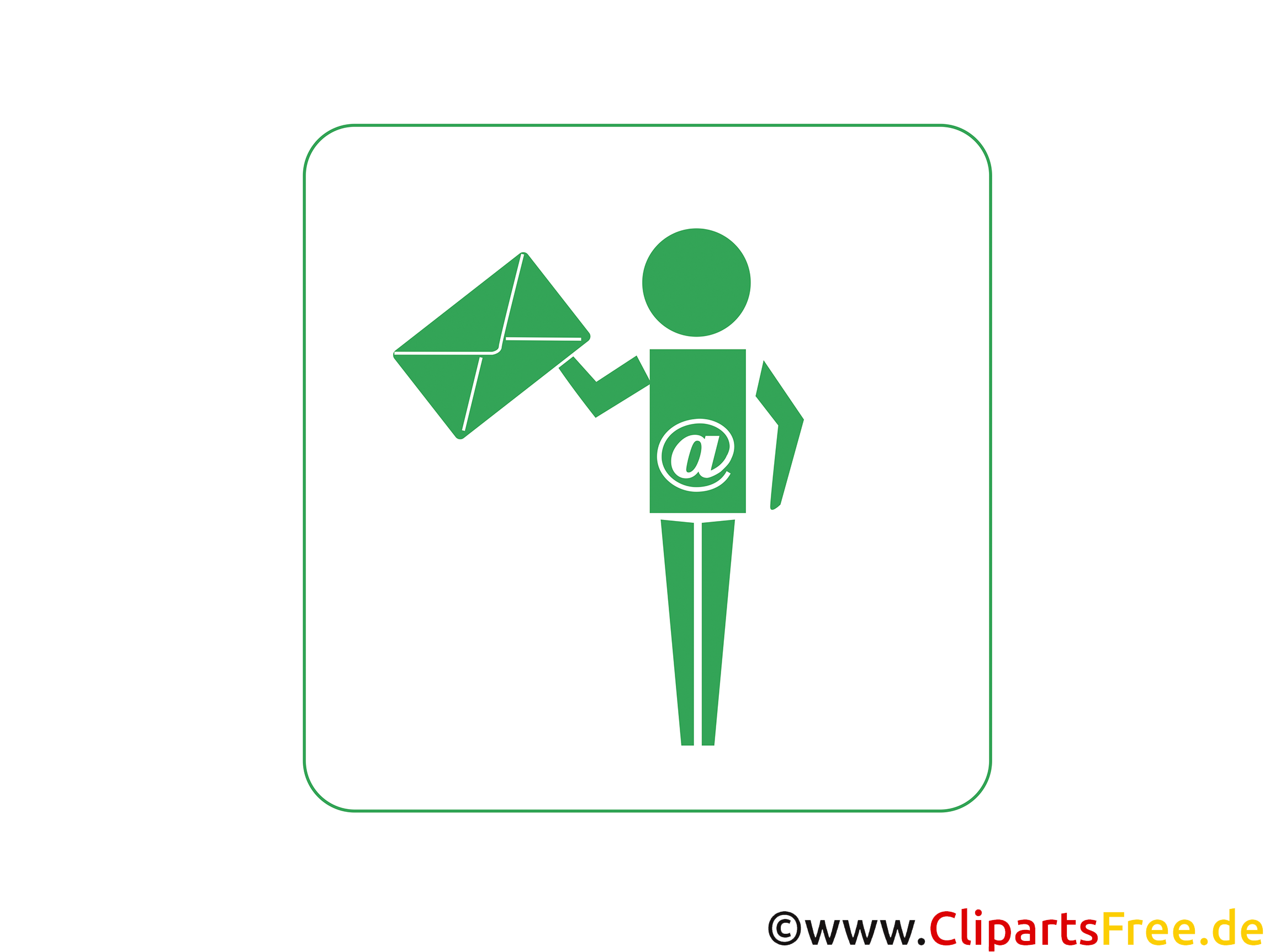 Clipart-Icon neue E-Mail im Posteingang