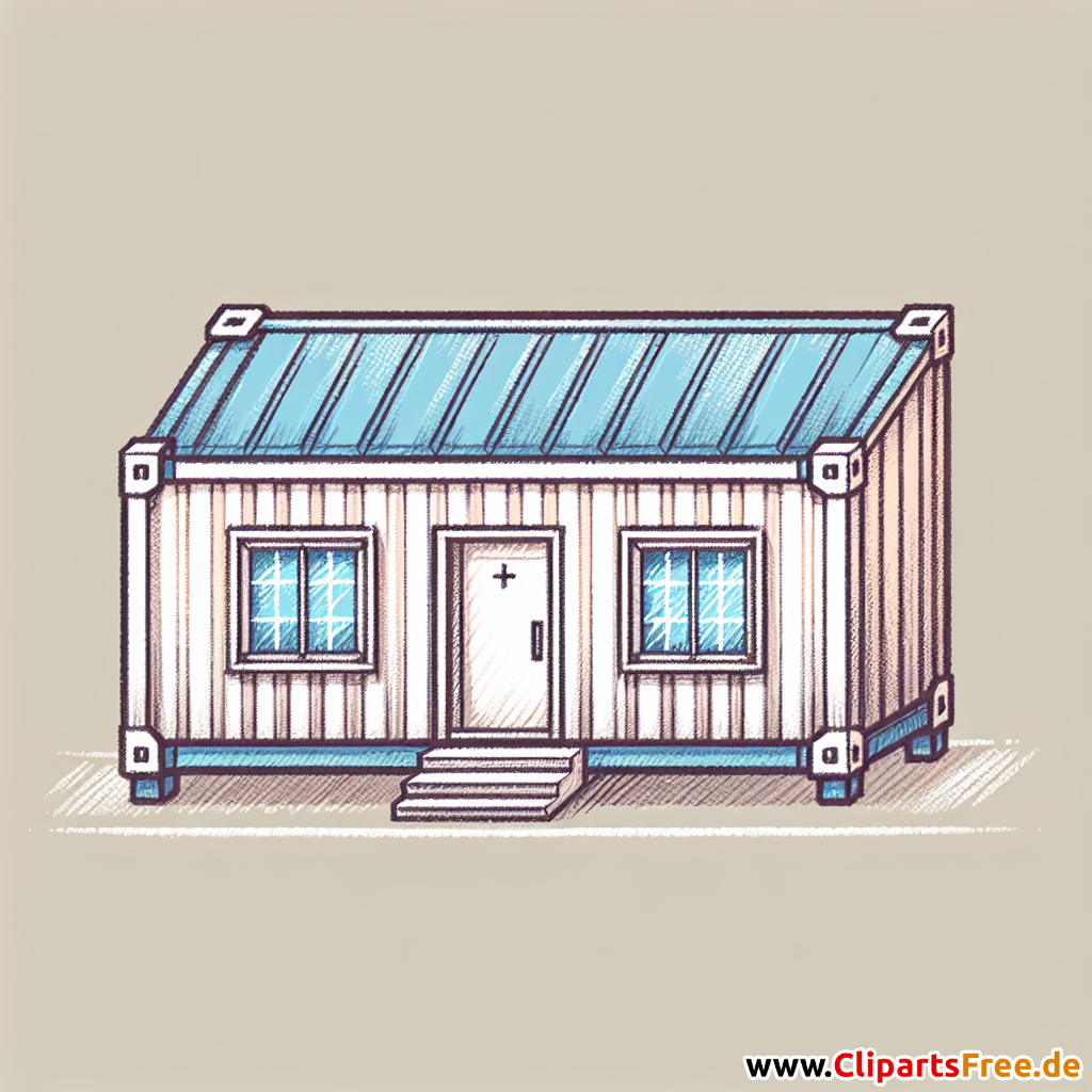 Containerhaus Clipart - Bilder zum Thema Immobilien