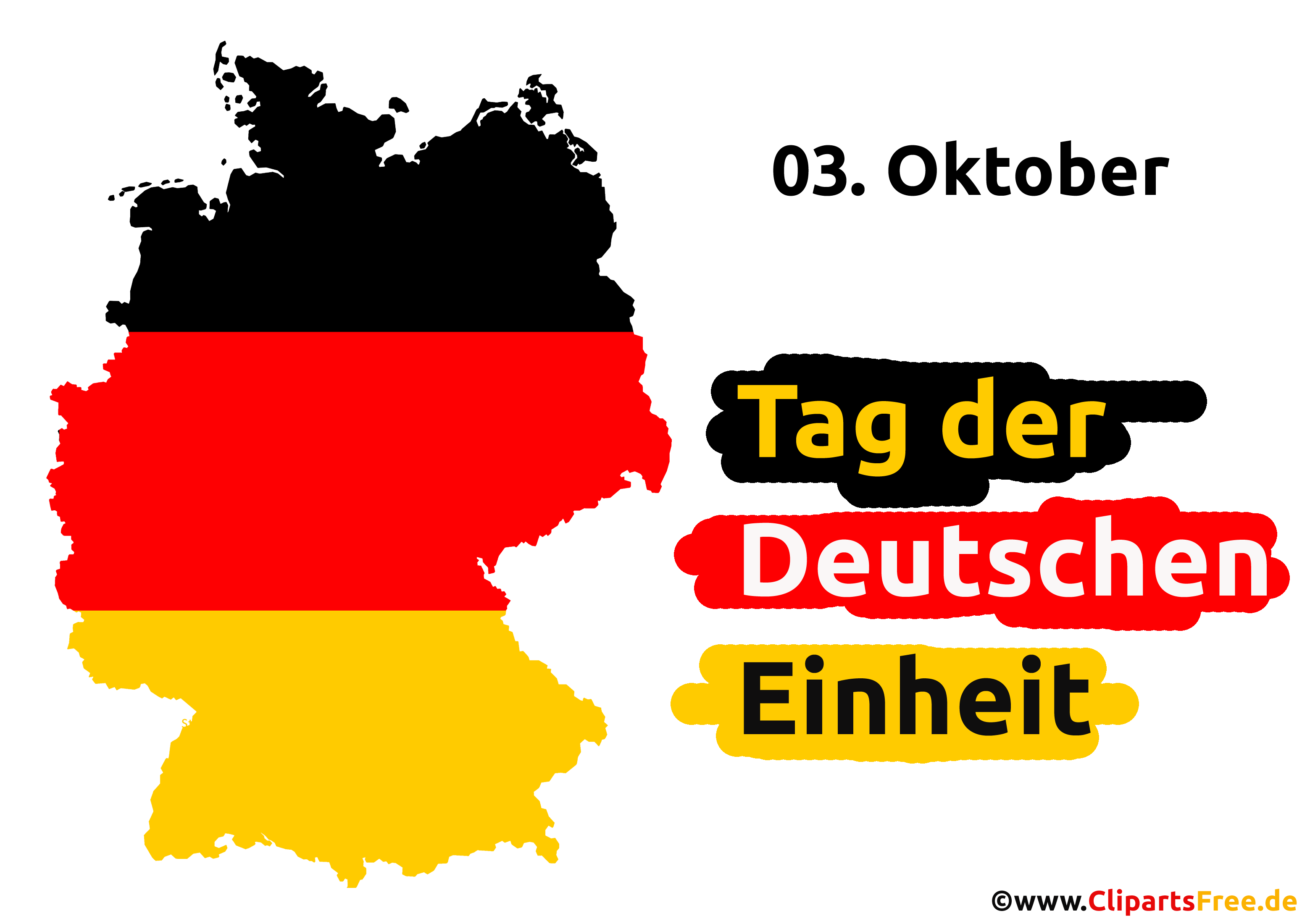 T-Shirt Design Tag der Deutschen Einheit