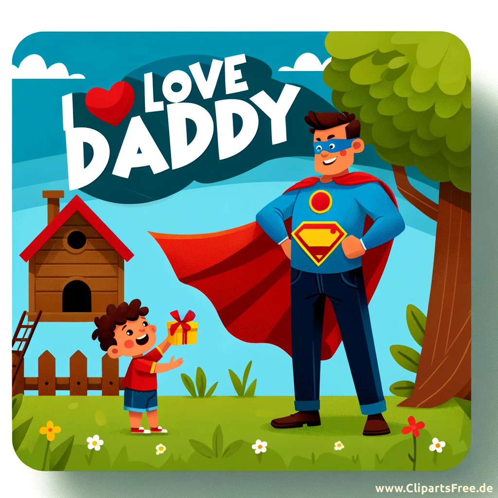 Tarjeta de felicitación de Papa Superman para el Día del Padre