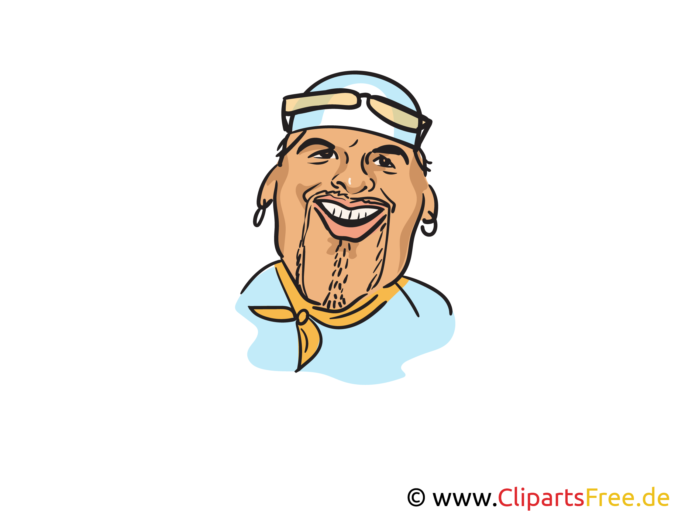 Caricatura do DJ Otzi para impressão