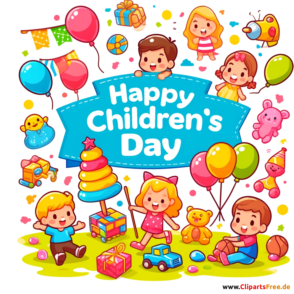 Feliz dia del niño Clip Art