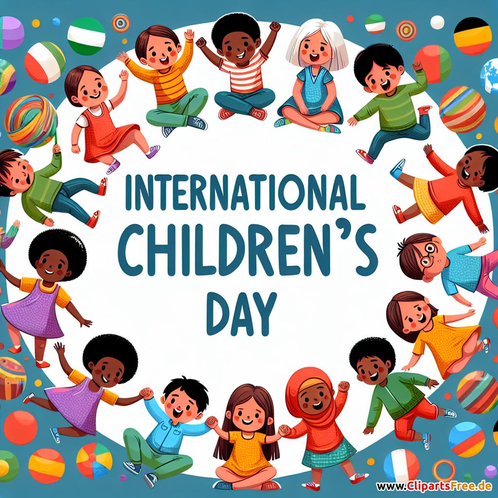 Den internationale børns dag clipart gratis