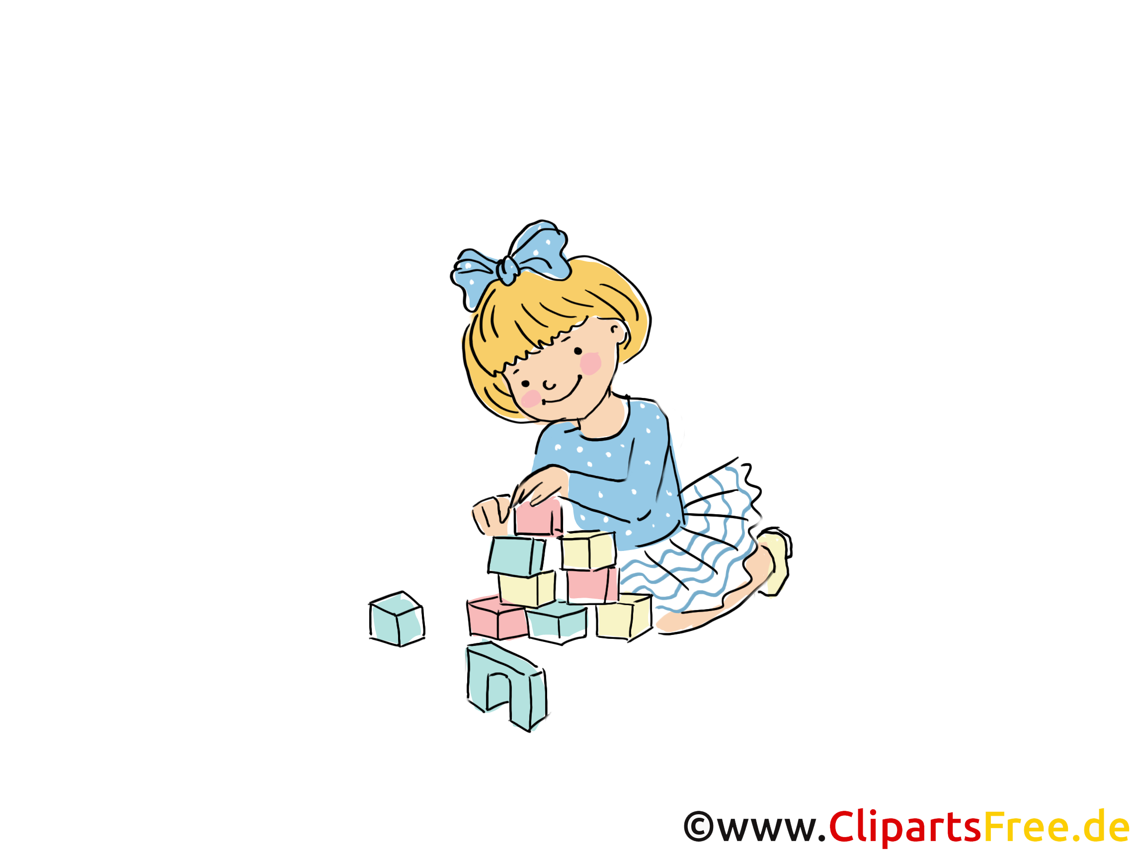 Bausteine Bild, Clipart, Cartoon, Grafik, Comic gratis