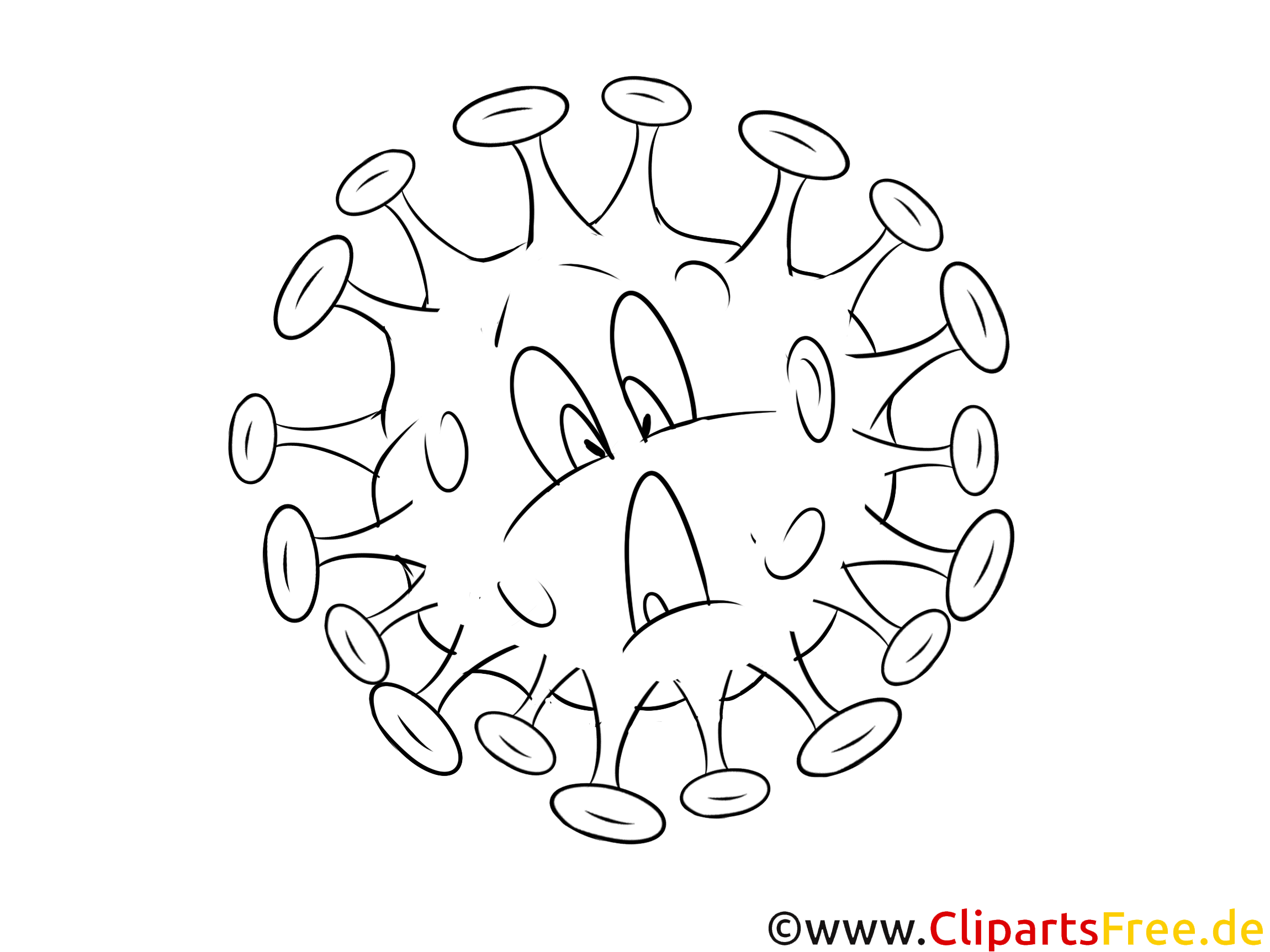 Corona Virus Clipart, Illustration, Grafik