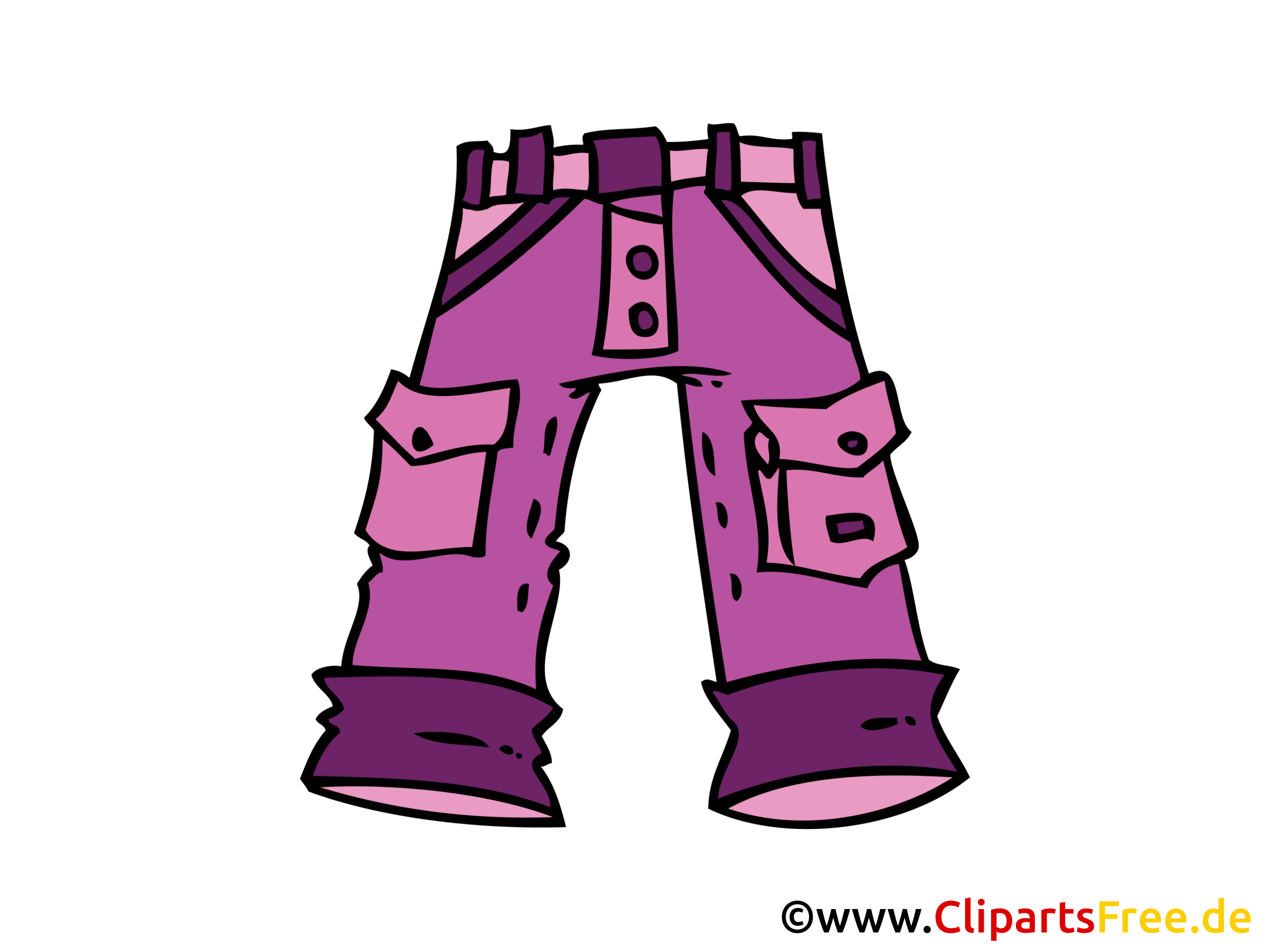 Jeans Bild, Clipart, Zeichnung, Illustration, Comic gratis