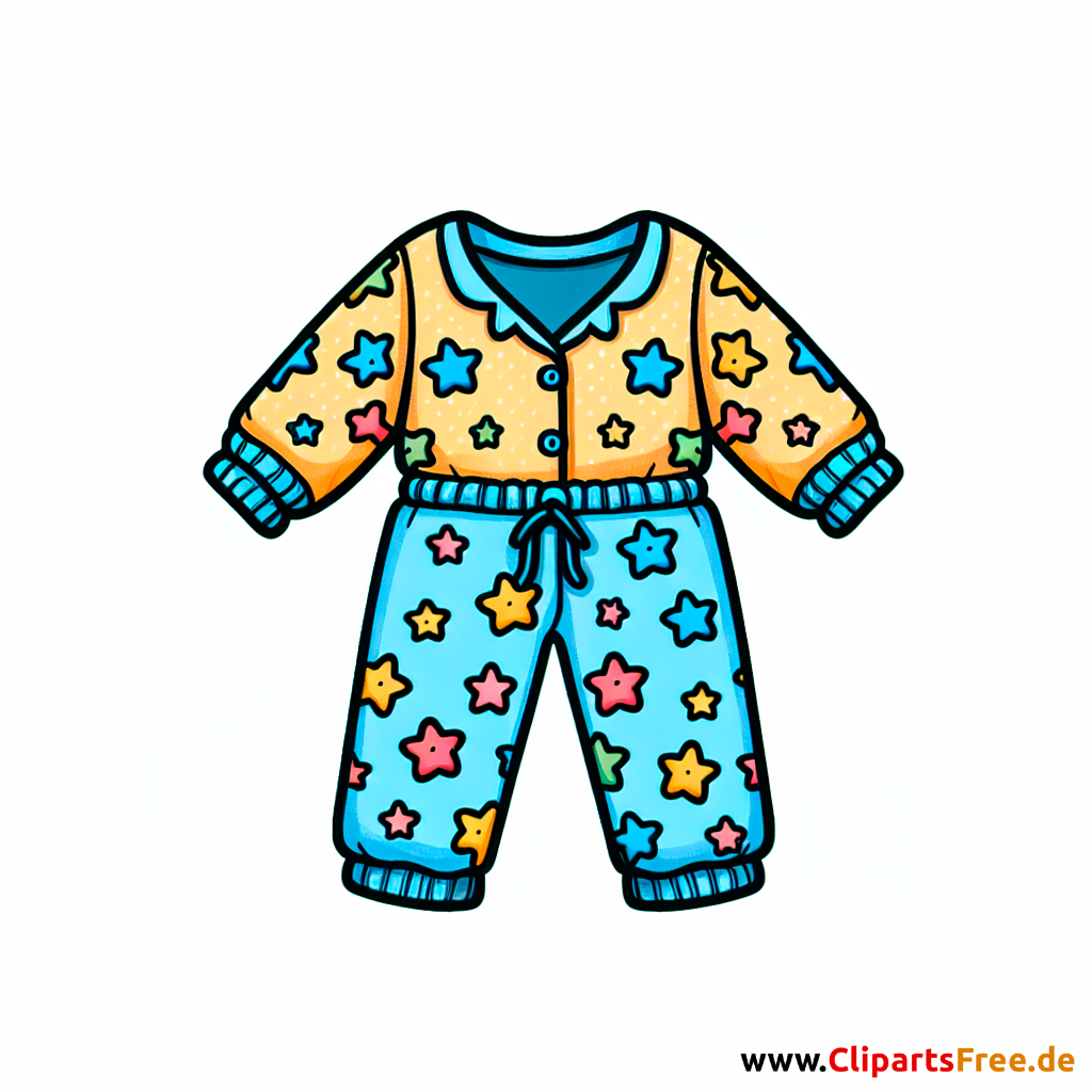 Pyjama Clipart - Bilder zum Thema Kleidung