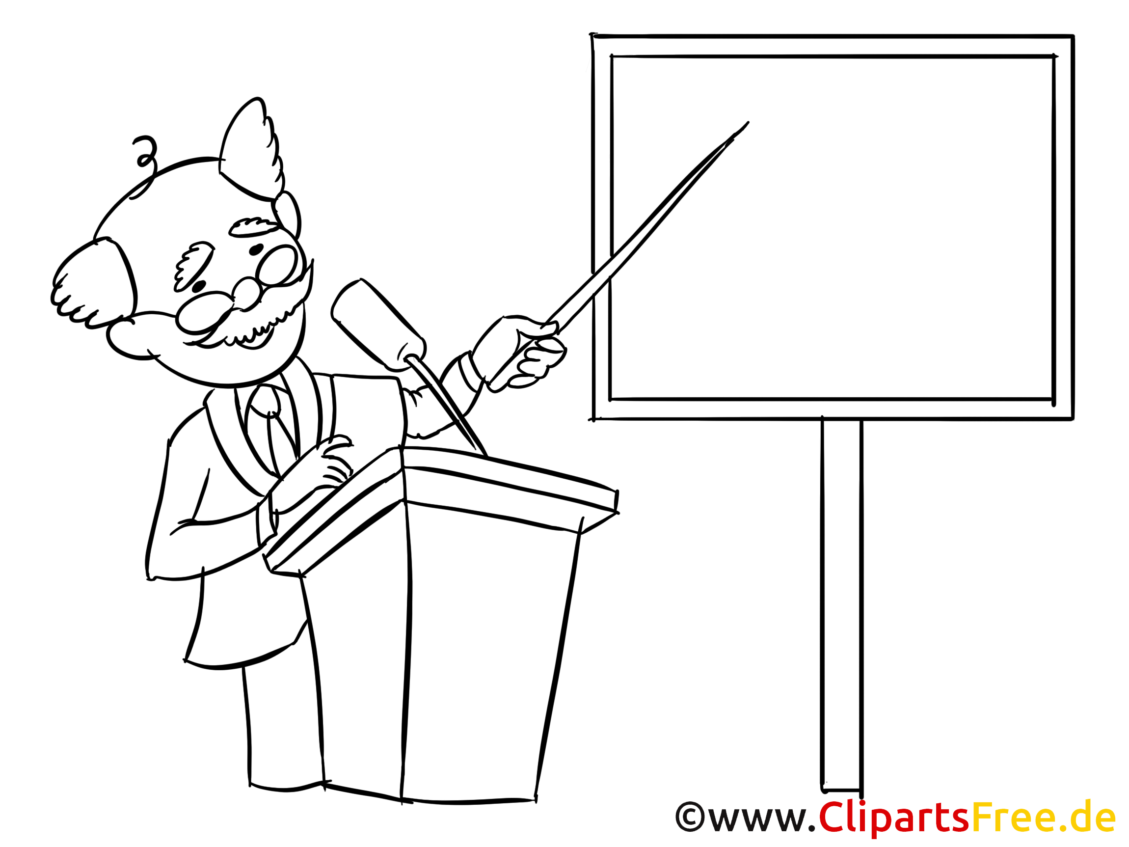 Instructor Clipart, Bild, Zeichnung, Cartoon