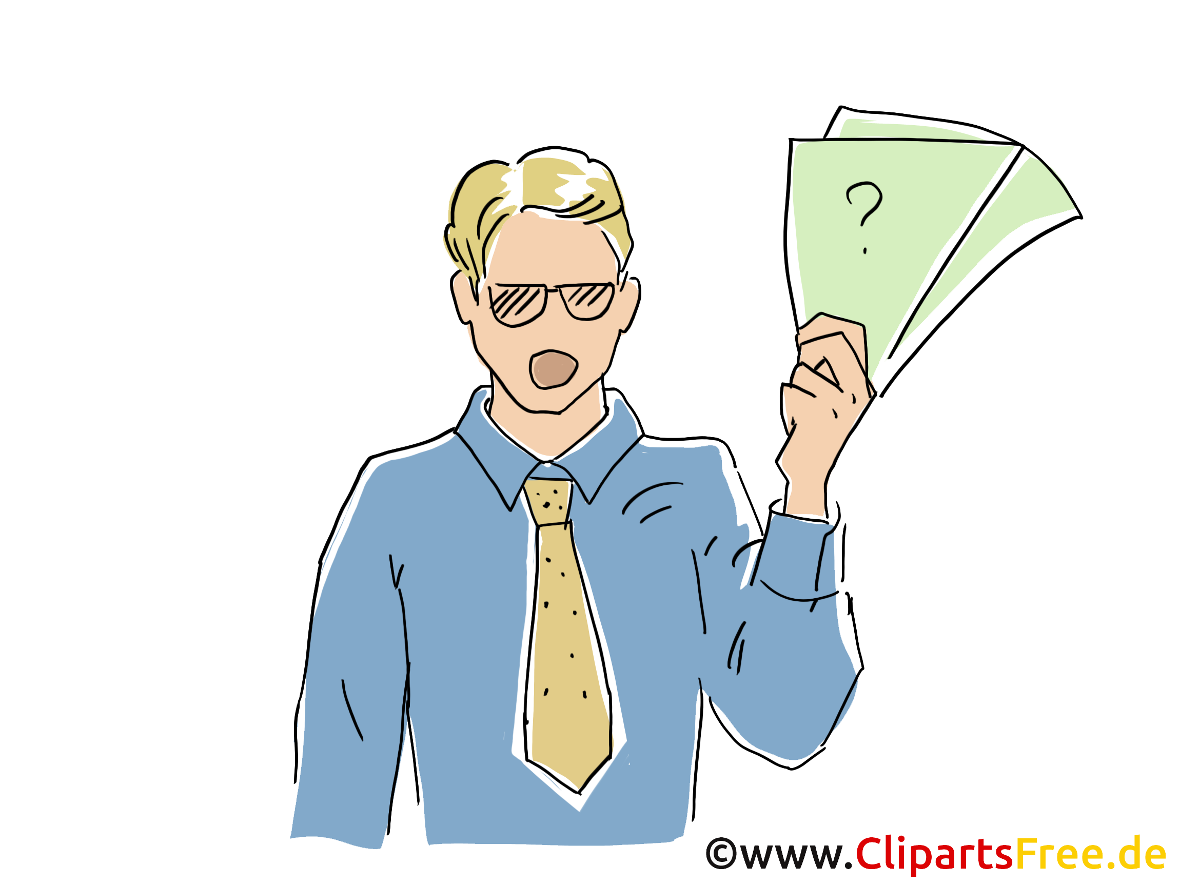 Kaufmann Clipart, Bild, Cartoon, Grafik
