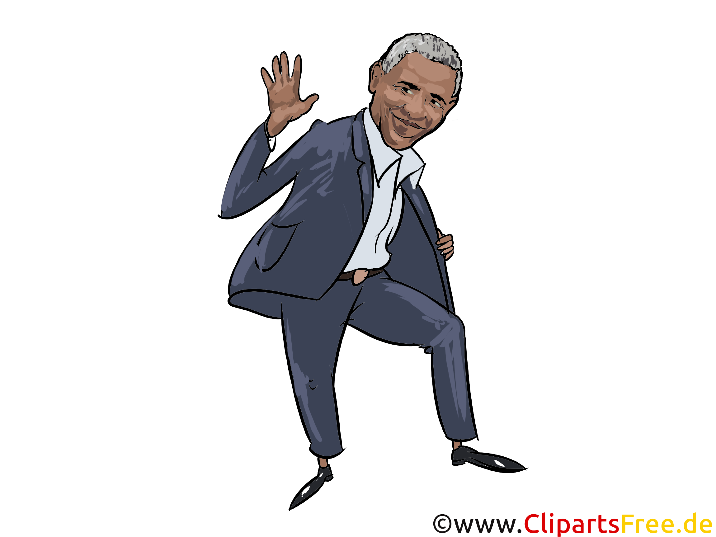 Barack Obama Karikatur, Comic, Cartoon, Illustration, Clipart Politiker