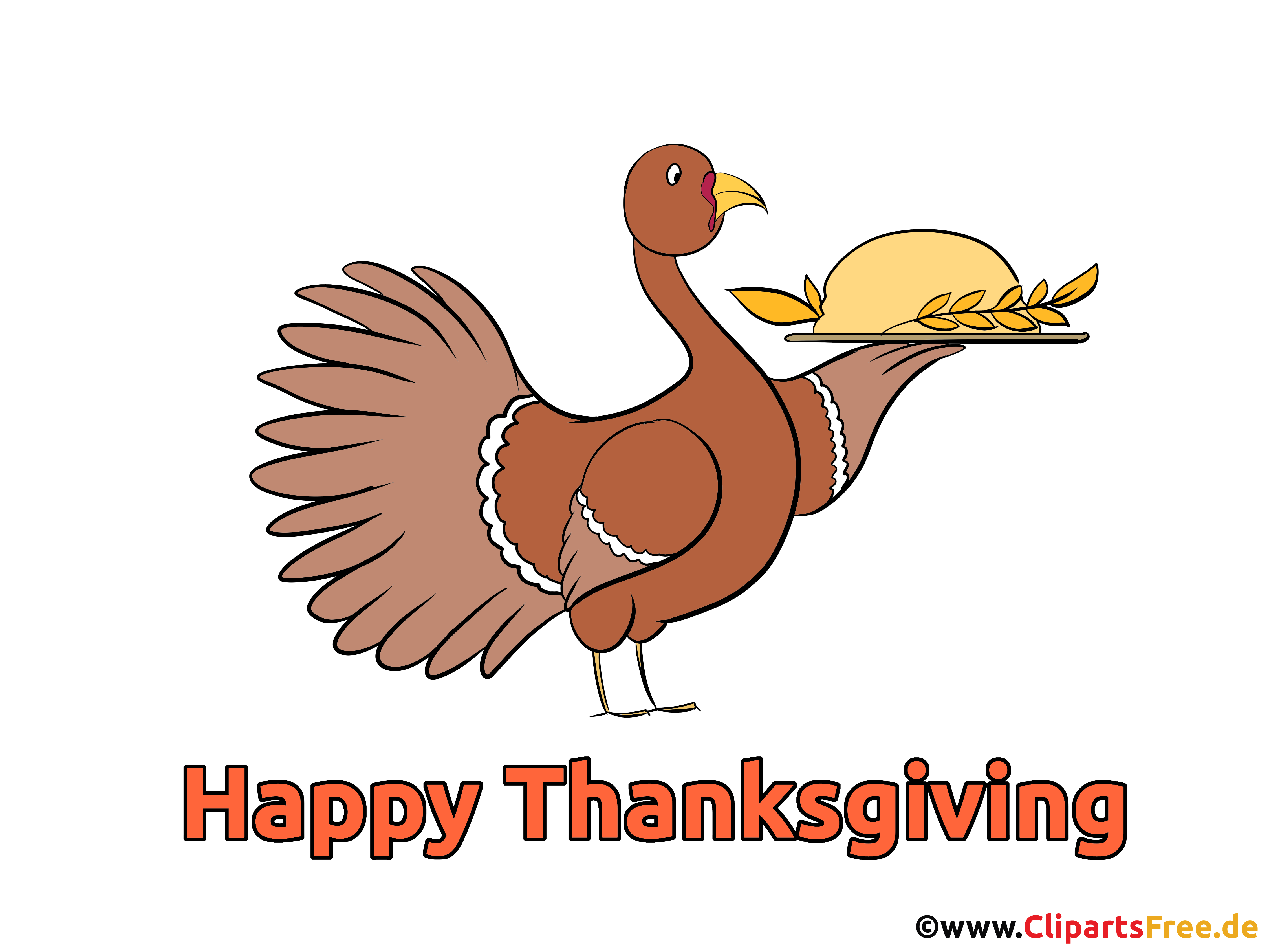 Thanksgiving Day Illustration mit Truthahn