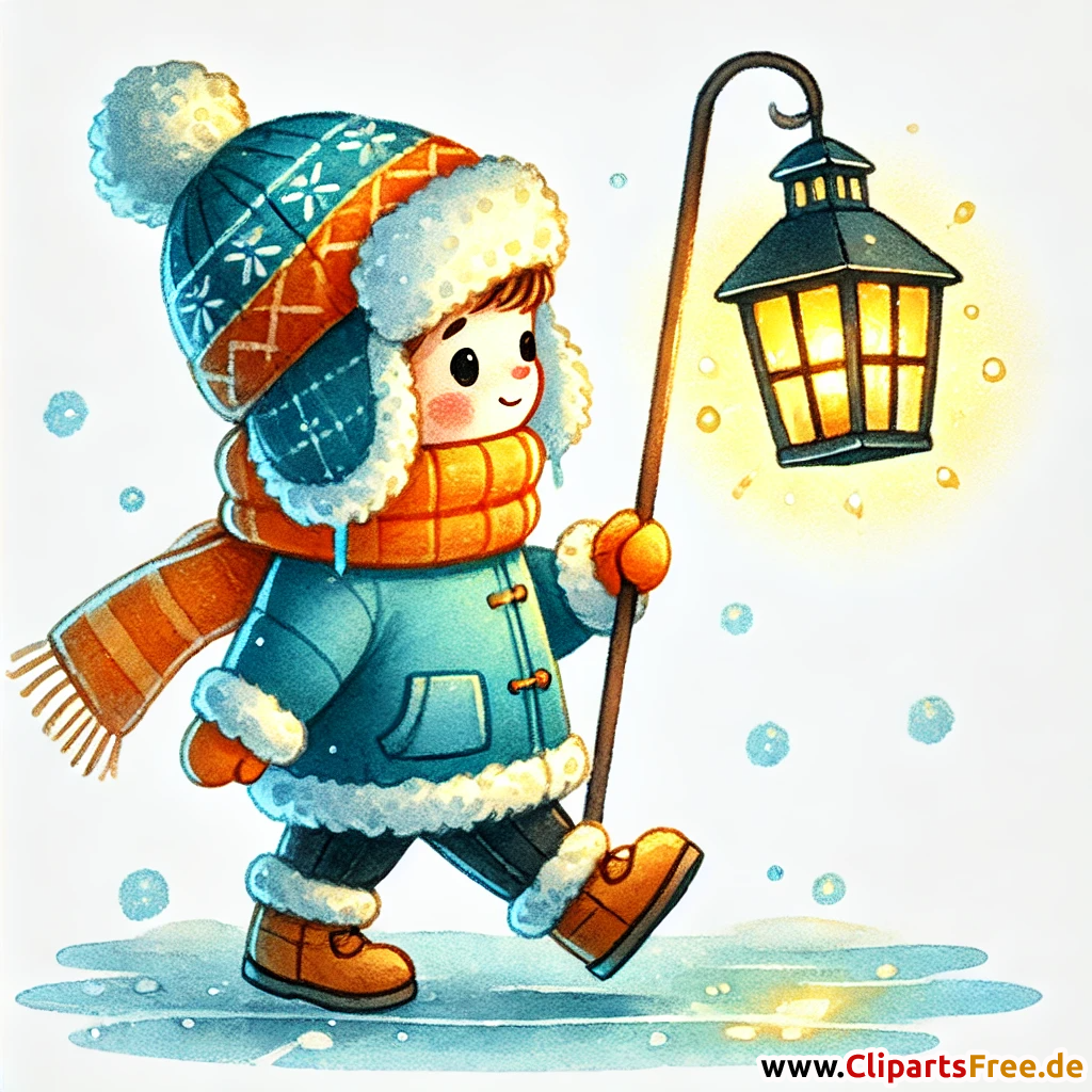 Kind mit Laterne - Bilder zum St. Martintag