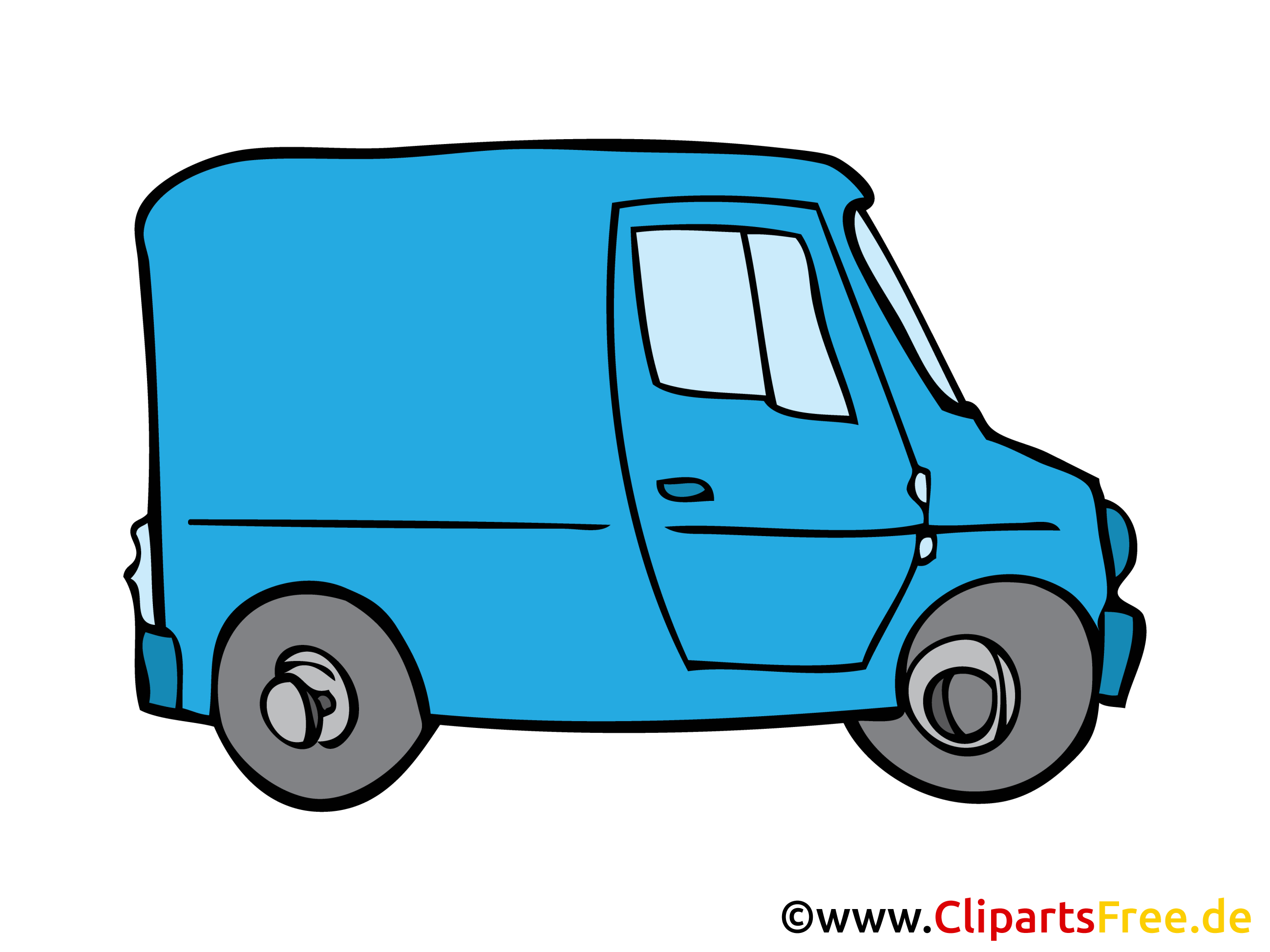 Transporter, LCV Bild, Clipart, Illustration, Grafik, Zeichnung kostenlos