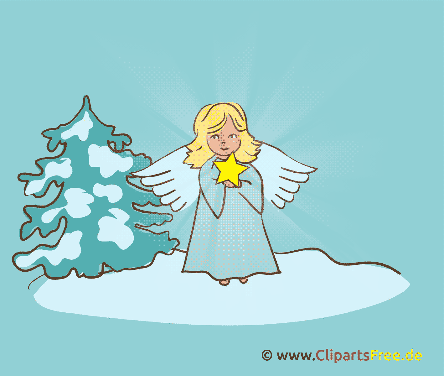 Angel Navidad Animado Gratis
