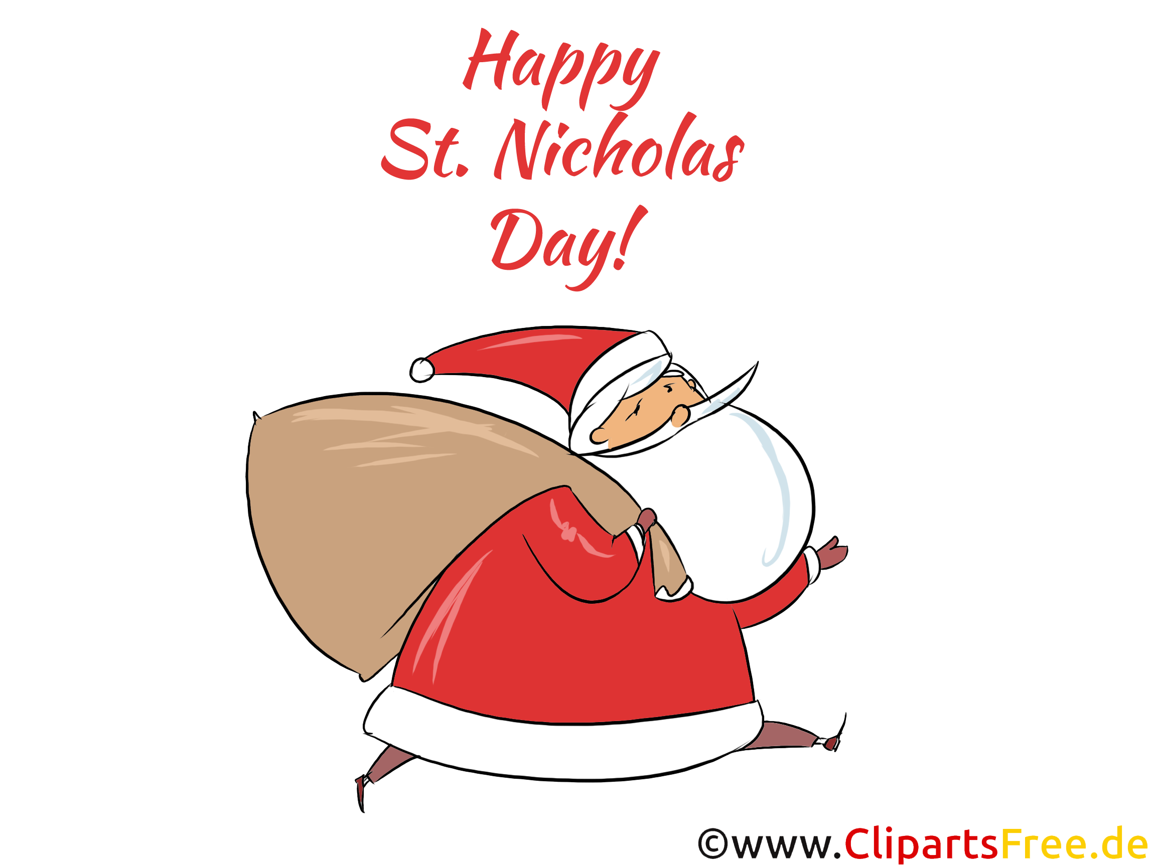 Seni klip lukisan Santa Claus Seni klip lukisan Santa Claus