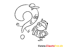 Pergunta para colorir