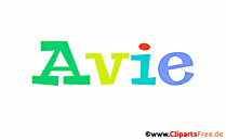 Avie Namensbild animiert - Schöne Mädchennamen