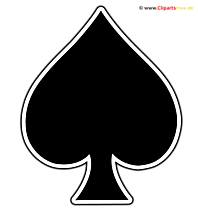 Pik Kartenfarbe - Bilder für Schule